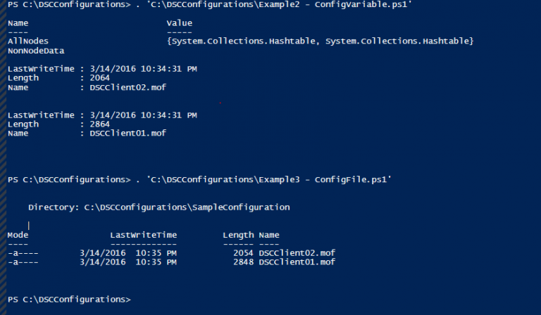 PowerShell DSC - Writing Configurations