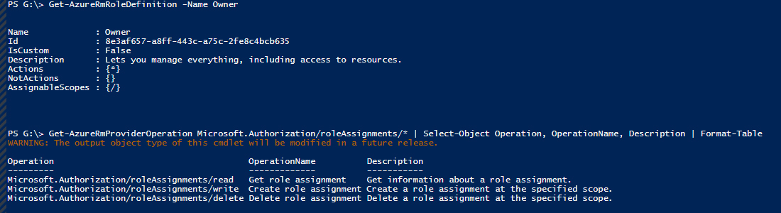 Creating custom RBAC roles in Azure Resource Manager